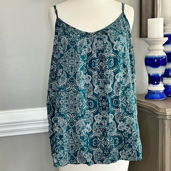 Merona | Tops | Merona Xxl Flowy And Loose Camisole Dark Green And ...